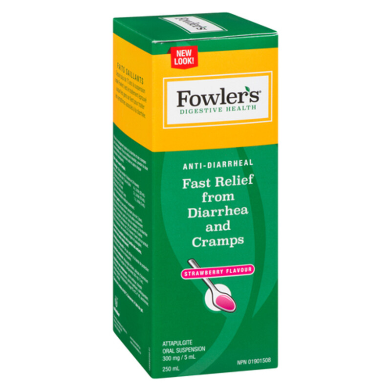 Fowler's Digestive Health Anti-Diarrheal Liquid Strawberry 250 ml ...
