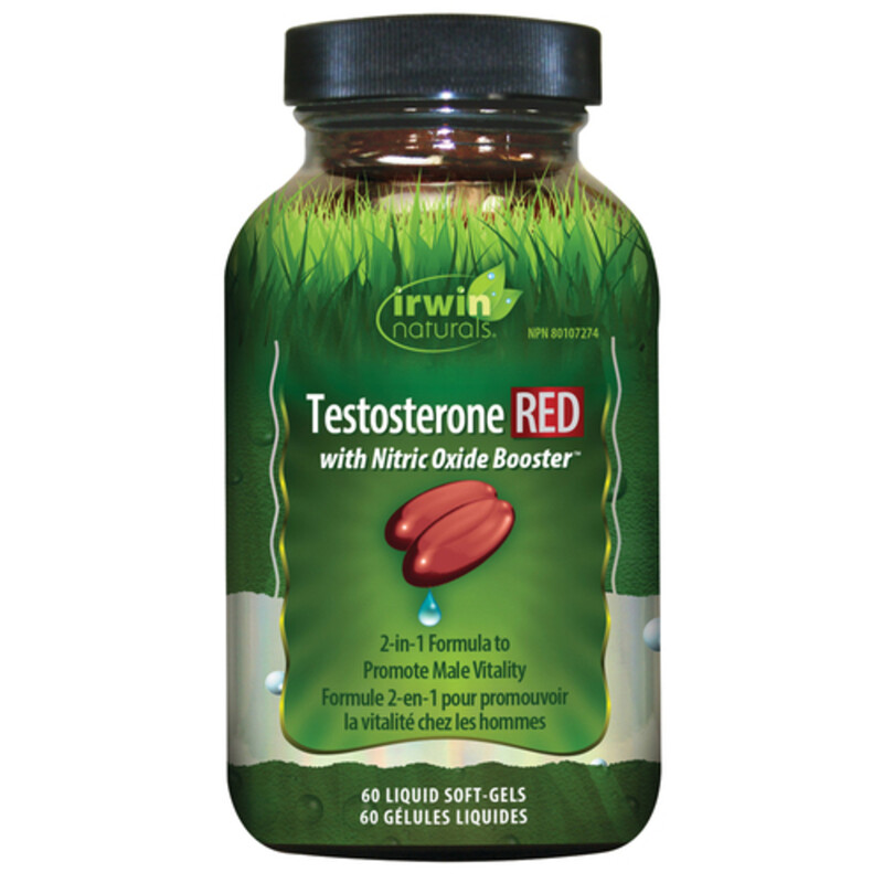 Irwin Naturals Testosterone Red With Nitric Oxide Booster 60 EA - Voilà ...
