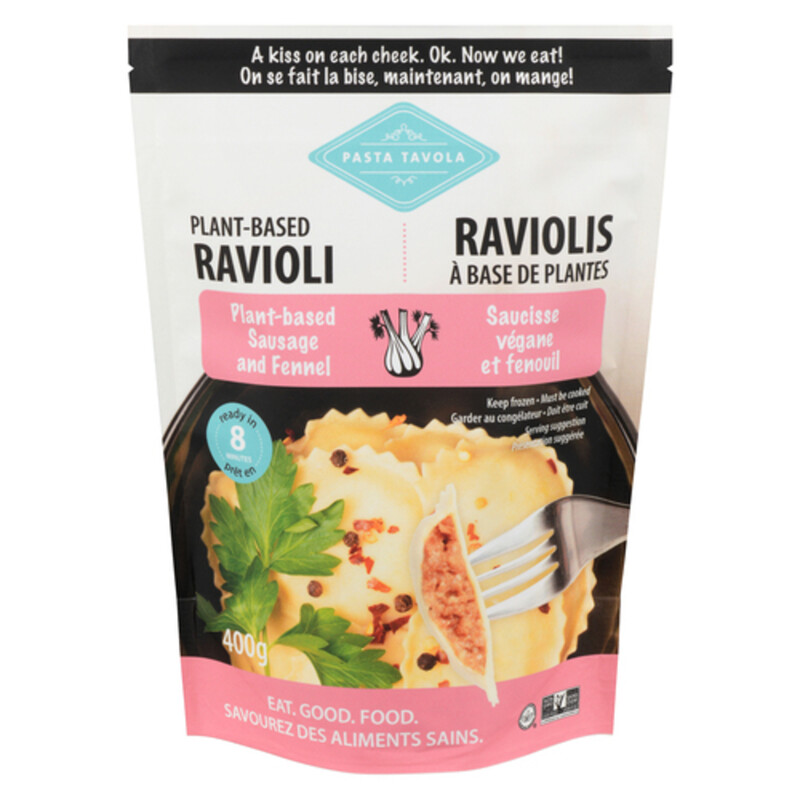 Pasta Tavola Plant Based Frozen Ravioli Sausage Fennel 400 g - Voilà ...