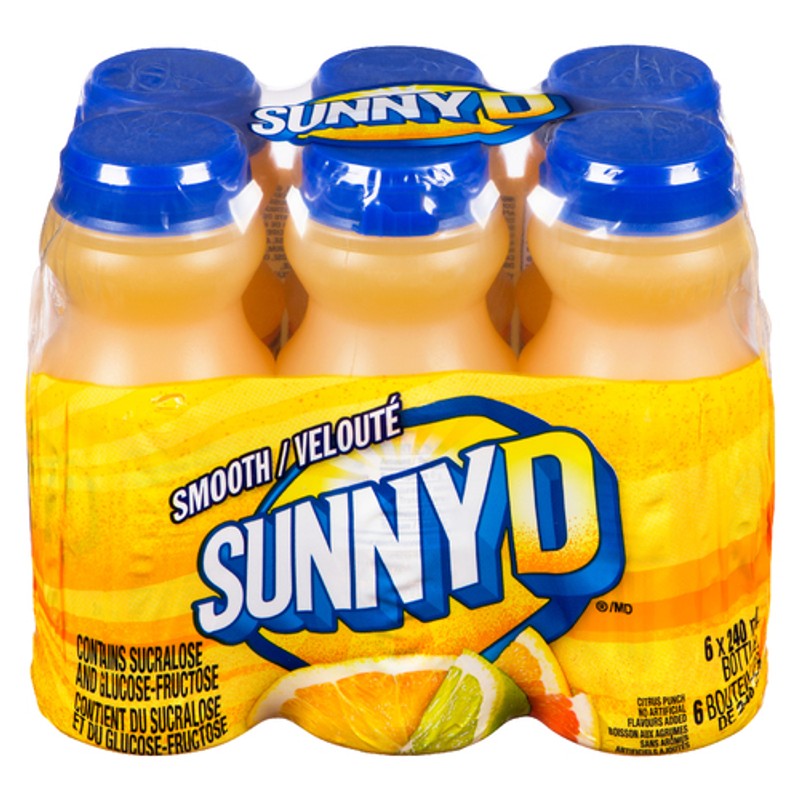 Sunny Delight Juice Drink Citrus Punch 6 x 240 ml (bottles) - Voilà ...
