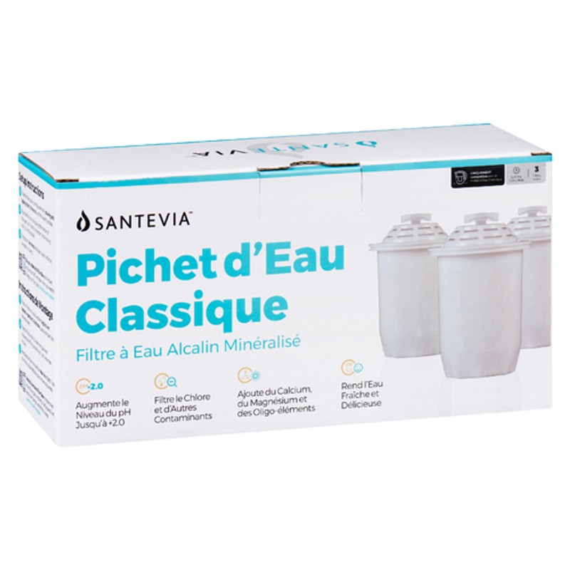 Santevia Water Pitcher Classic Filtration 3 EA - Voilà Online Groceries ...