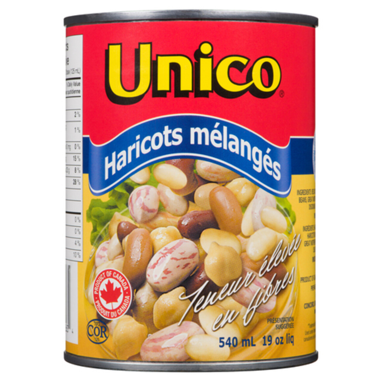 Unico Bean Medley 540 ml - Voilà Online Groceries & Offers