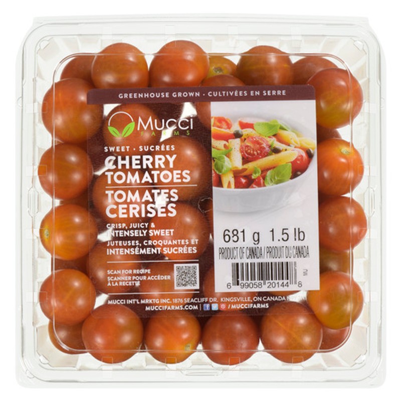 Mucci Farms Cherry Tomatoes Sweet 681 g - Voilà Online Groceries & Offers