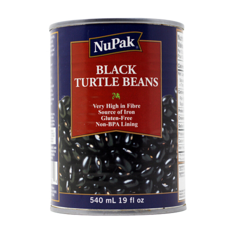NuPak Black Turtle Beans 540 ml - Voilà Online Groceries & Offers