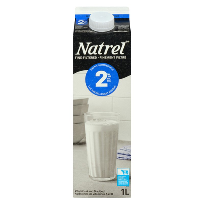 Natrel 2% Milk Fine-Filtered Partly Skimmed 1 L - Voilà Online ...