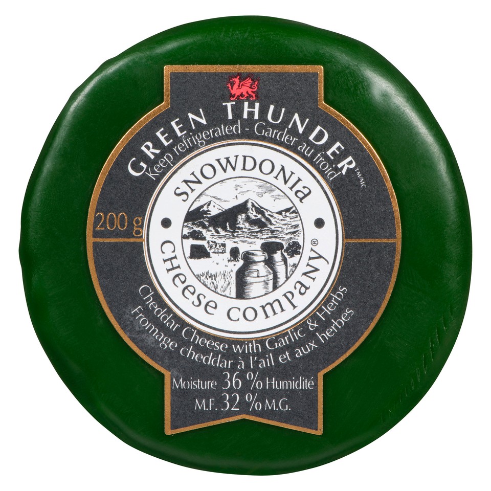 Snowdonia Cheese Cheddar Green Thunder 200 g - Voilà Online Groceries ...