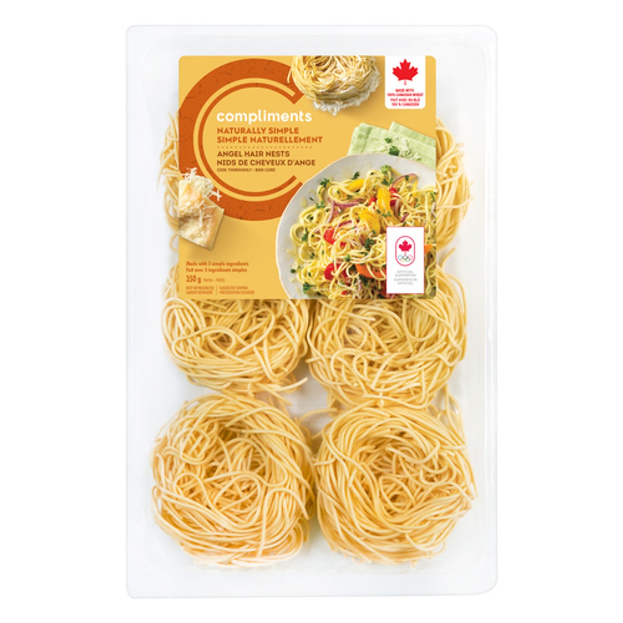 Compliments Pasta Naturally Simple Angel Hair Nest 350 g - Voilà Online ...