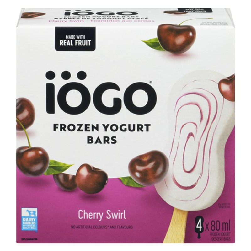 IOGO Frozen Yogurt Bars Cherry Swirl Real Fruit 320 ml - Voilà Online ...