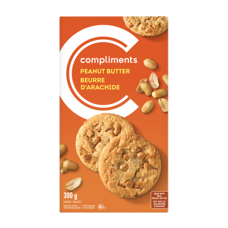 Compliments Cookies Peanut Butter 300 g - Voilà Online Groceries & Offers
