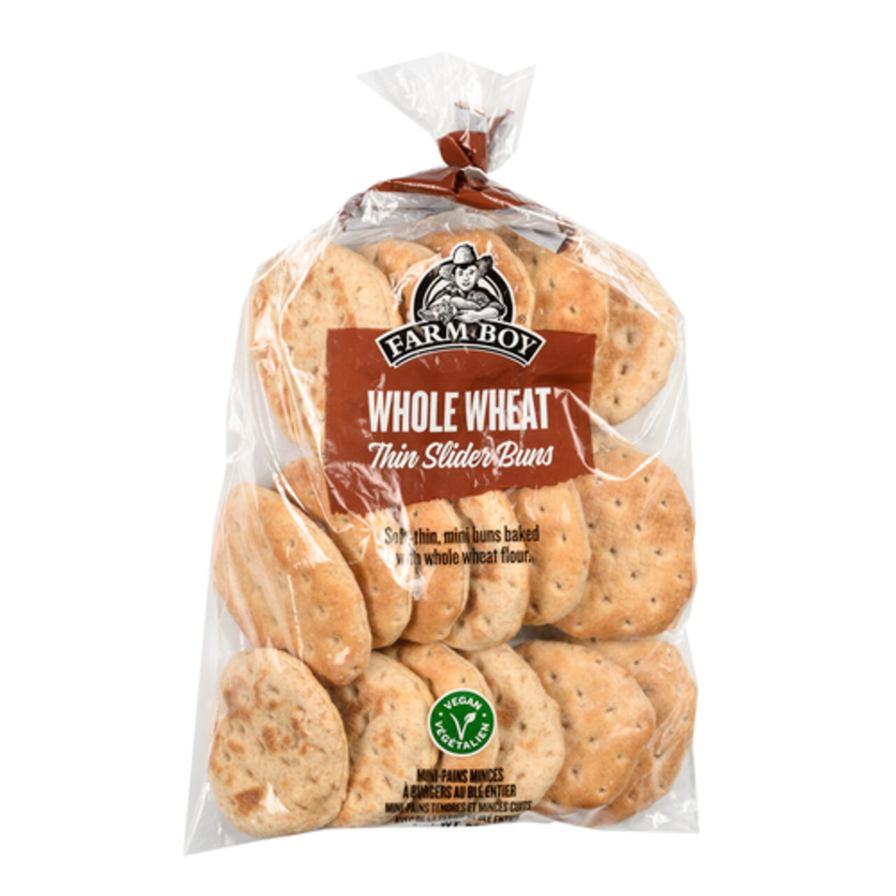 Farm Boy Buns White Thin Slider 380 g (frozen) - Voilà Online Groceries ...