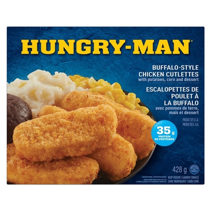 Hungry Man Frozen Entrée Buffalo Style Chicken 428 g - Voilà Online ...