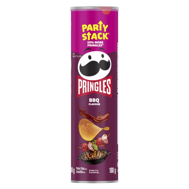 Pringles Potato Chips Party Stack Barbecue 188 g - Voilà Online ...