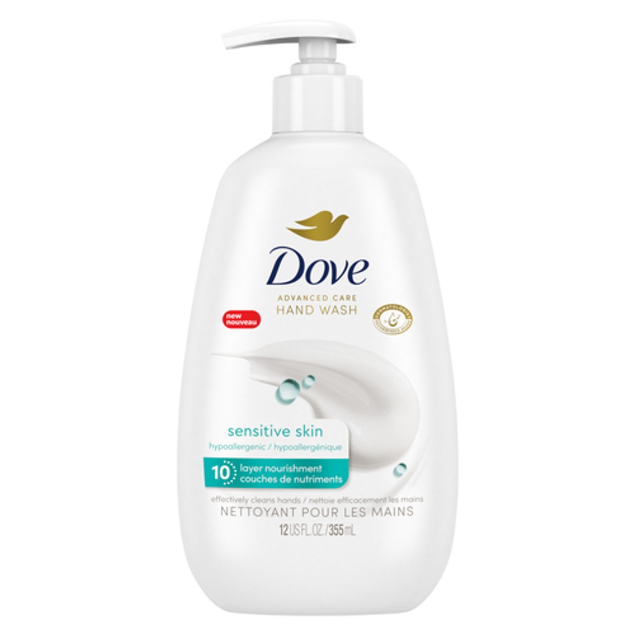 Dove Advanced Care Sensitive Skin Hand Wash Smooth Skin For Soft 355 ml ...