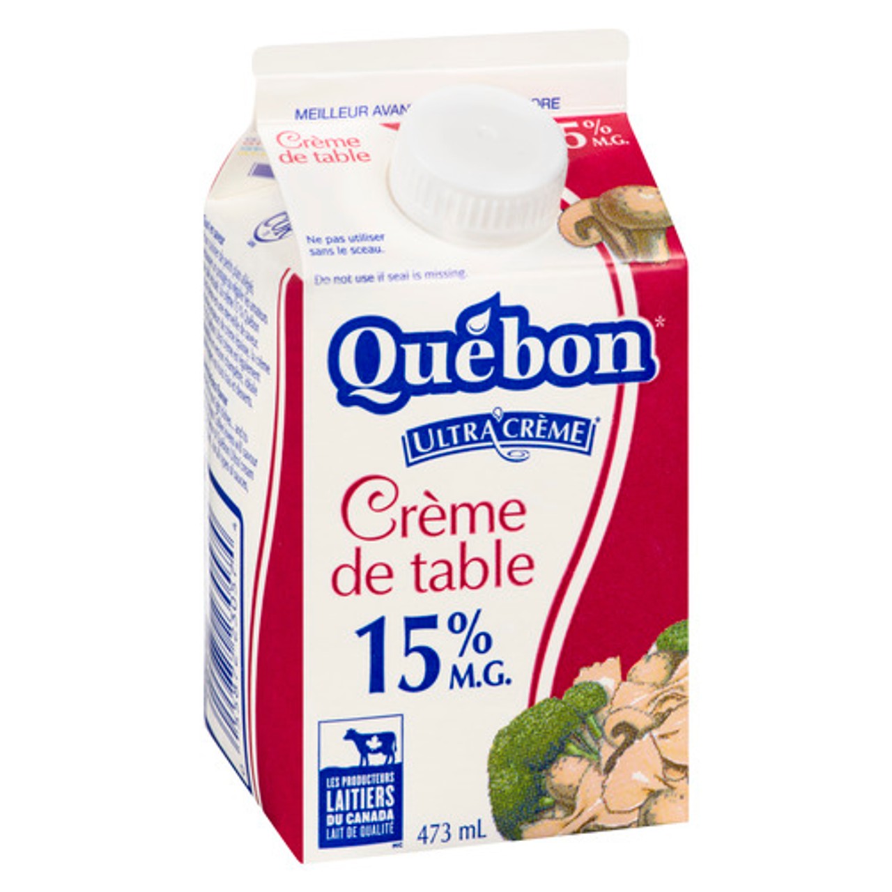 Quebon 15% Table Cream 473 ml - Voilà Online Groceries & Offers