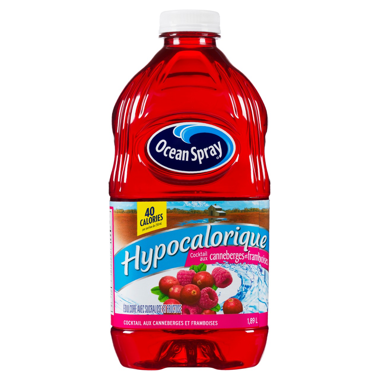 Ocean Spray Low Calorie Cocktail Cranberry Raspberry 1.89 L (bottle ...