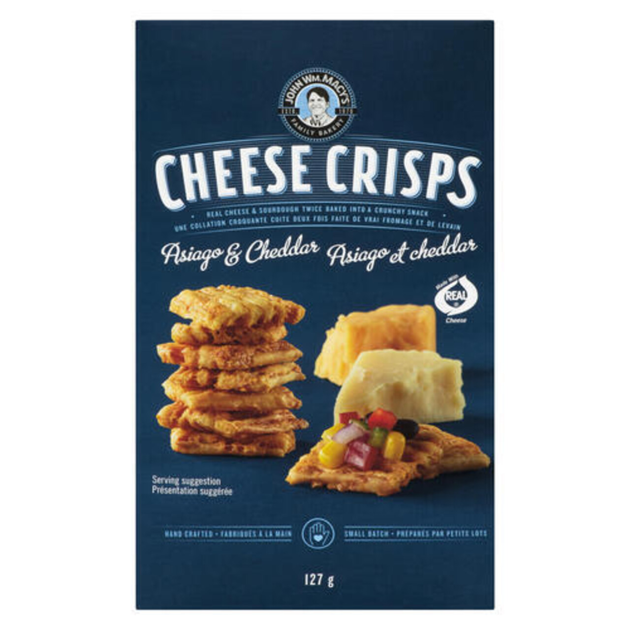 John Wm. Macy's Cheese Crisps Cheddar & Asiago 127 g - Voilà Online ...