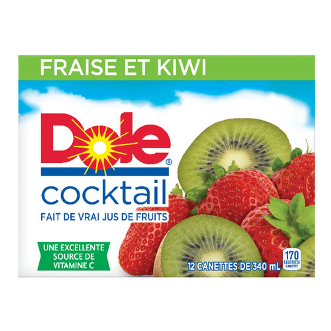 Dole Juice Strawberry Kiwi 12 x 340 ml (cans) - Voilà Online Groceries ...
