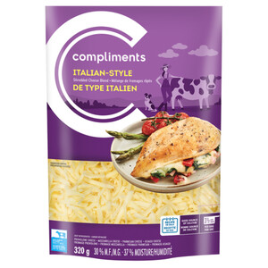 Compliments Shredded Cheese Italian Style 320 g - Voilà Online ...