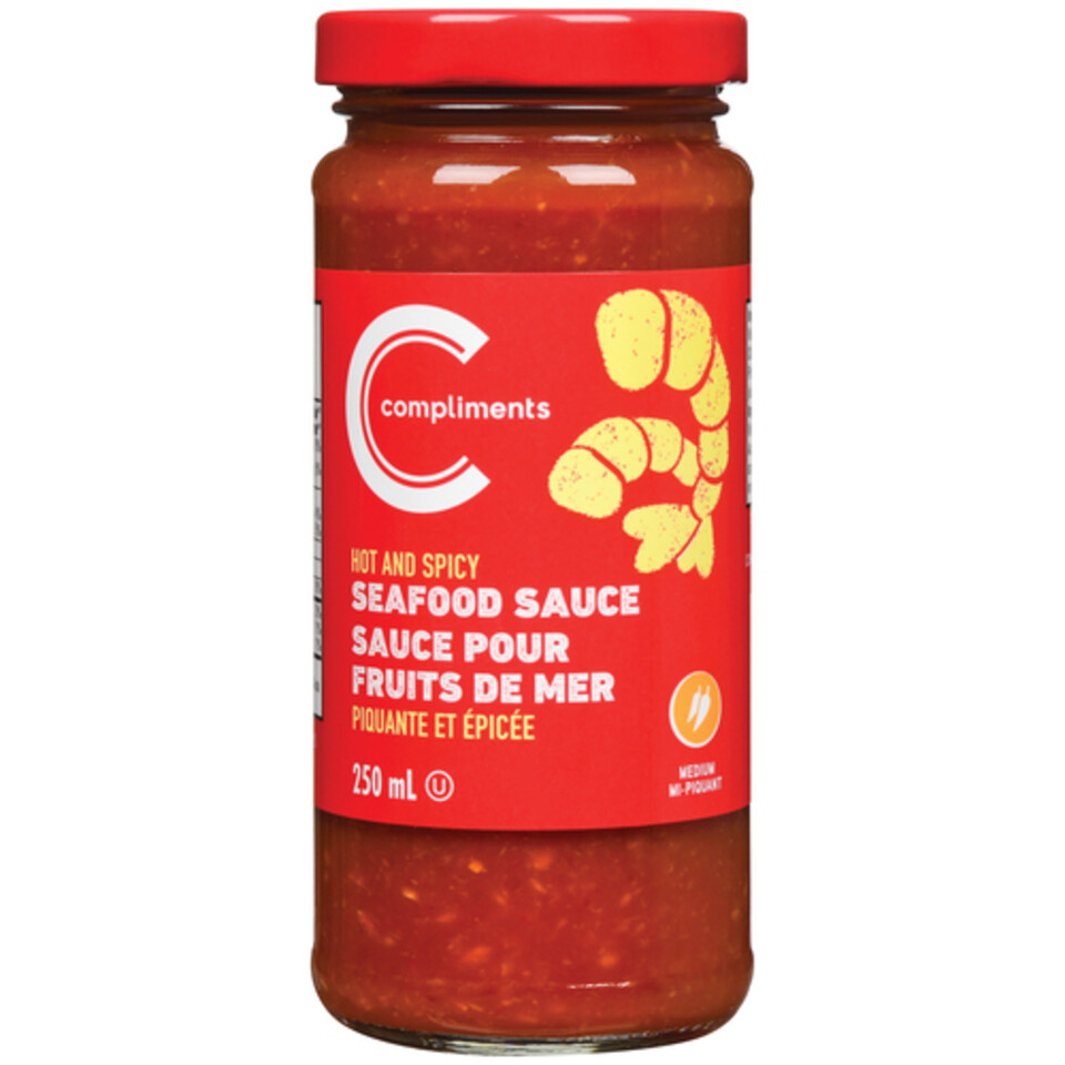 Compliments Seafood Sauce Hot & Spicy 250 ml - Voilà Online Groceries ...