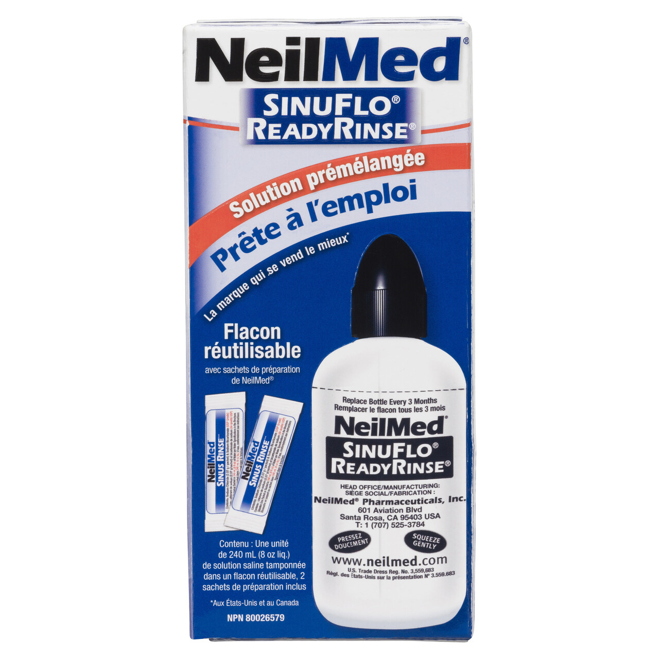NeilMed SinuFlo Ready Rinse Nasal Wash 240 ml - Voilà Online Groceries ...