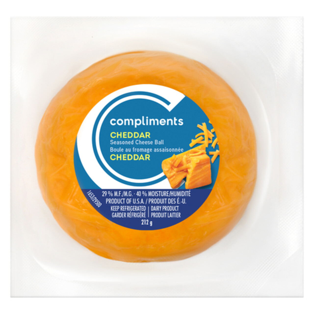 Compliments Seasoned Cheese Ball Cheddar 212 g - Voilà Online Groceries ...