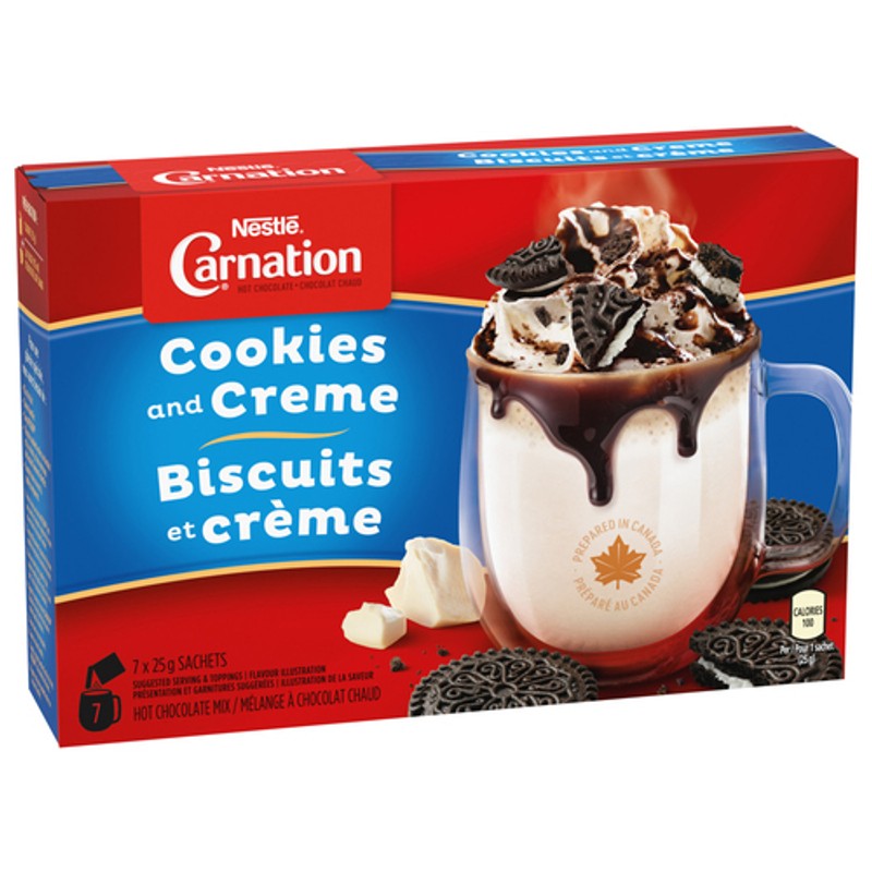 Carnation Hot Chocolate Mix Cookies & Cream 175 g - Voilà Online ...
