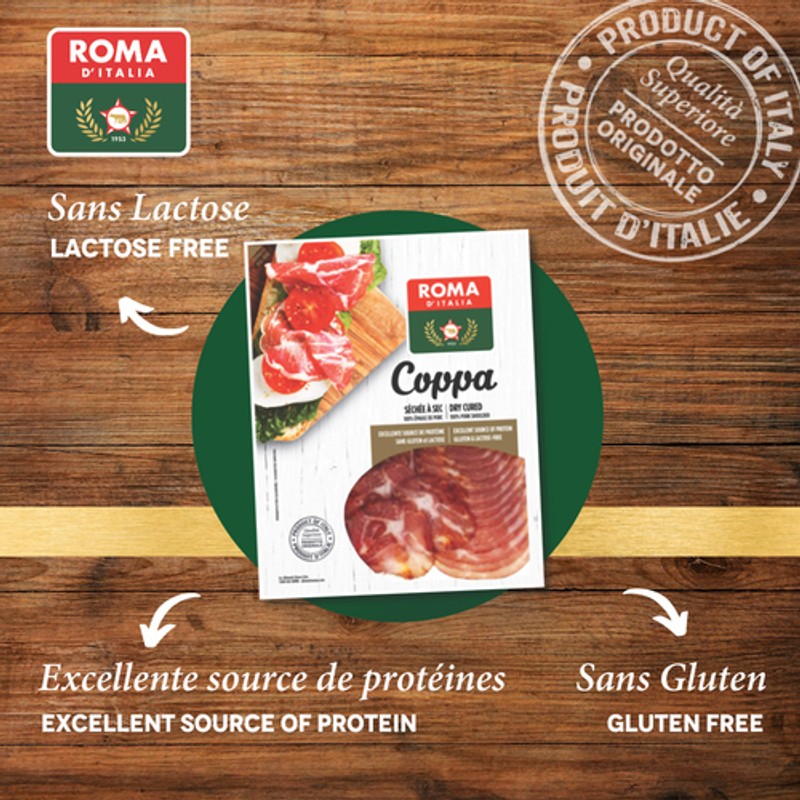Roma Sliced Coppa Mild 100 g - Voilà Online Groceries & Offers