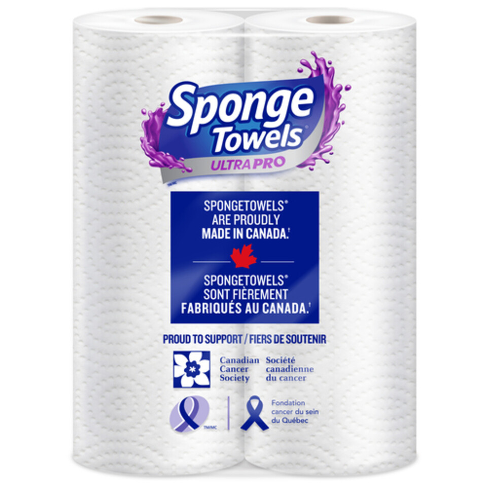 SpongeTowels Ultra Pro Paper Towel 2-Ply 2 Rolls x 55 Sheets - Voilà ...