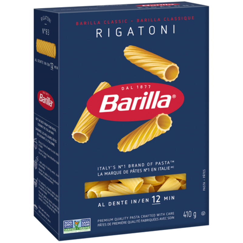 Barilla Pasta Rigatoni 410 g - Voilà Online Groceries & Offers
