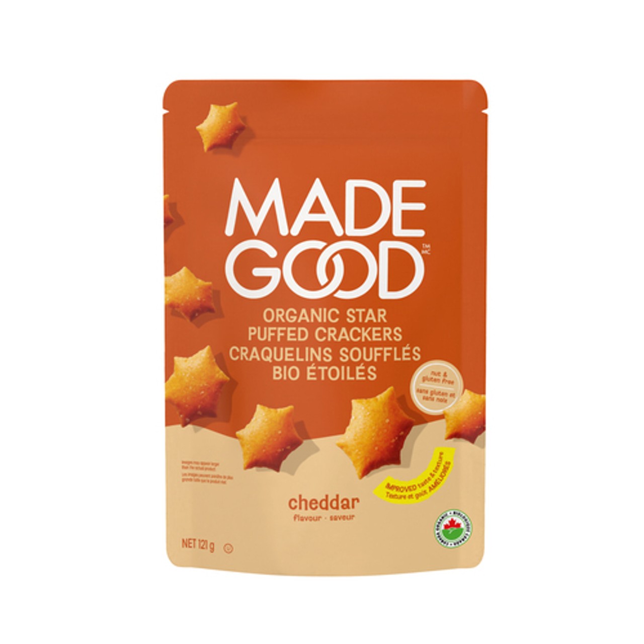 MadeGood Star Puffed Crackers Cheddar 121 g - Voilà Online Groceries ...
