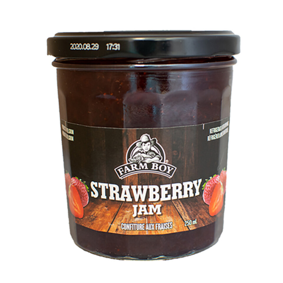 Farm Boy Jam Strawberry 250 ml - Voilà Online Groceries & Offers
