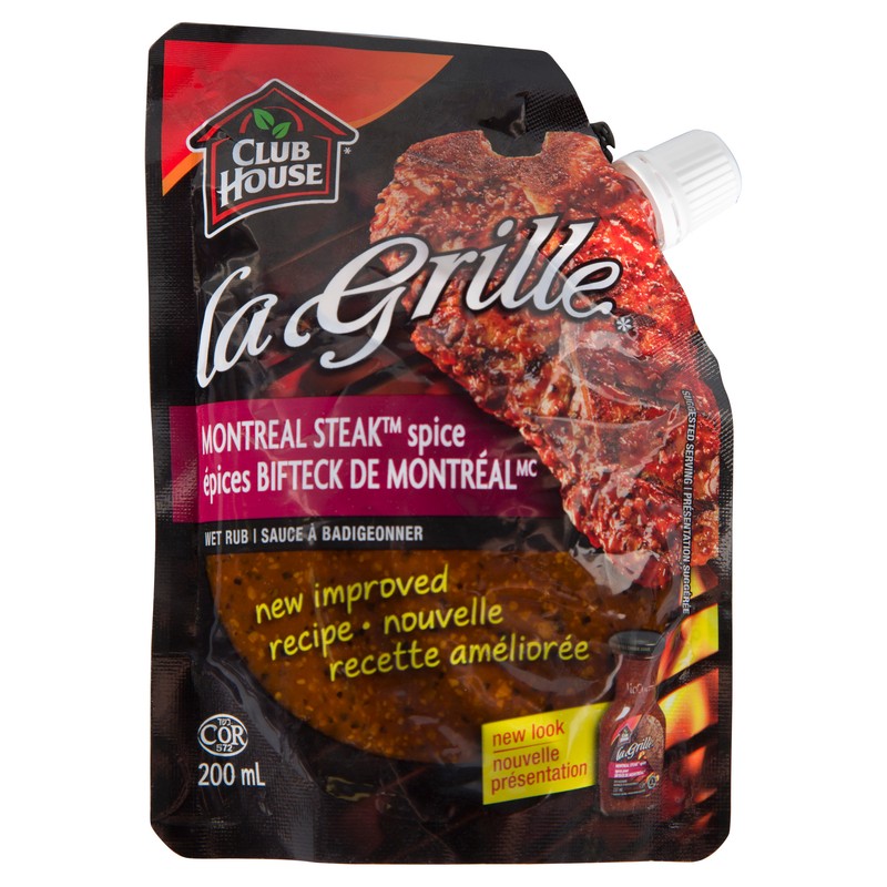 Club House La Grille Wet Rubs Spice Montréal Steak 200 ml - Voilà ...