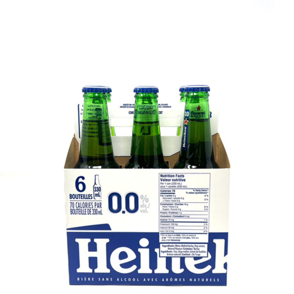 Heineken Beer 0.0% Alcohol 6 x 330 ml (bottles) - Voilà Online ...