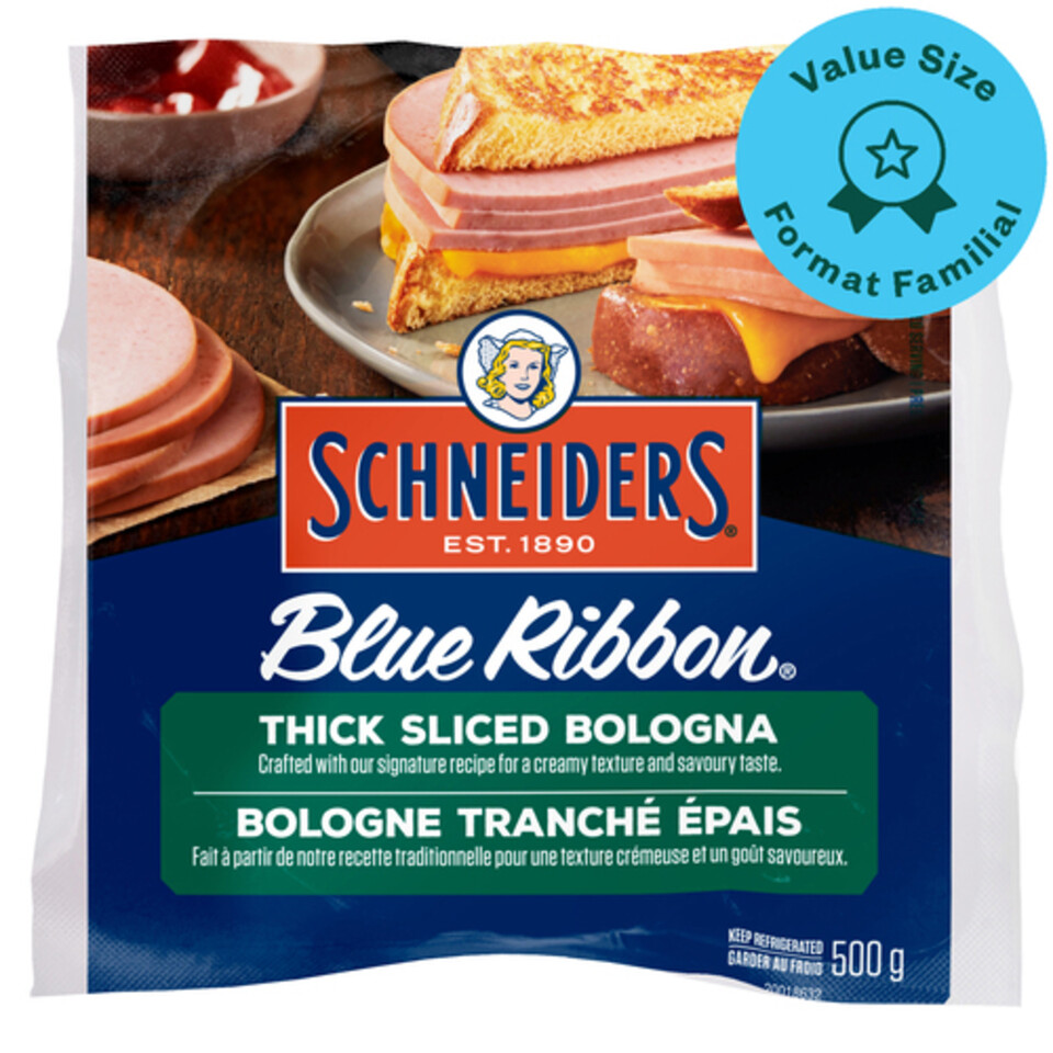 Schneiders Blue Ribbon Thick Sliced Bologna 500 g - Voilà Online ...