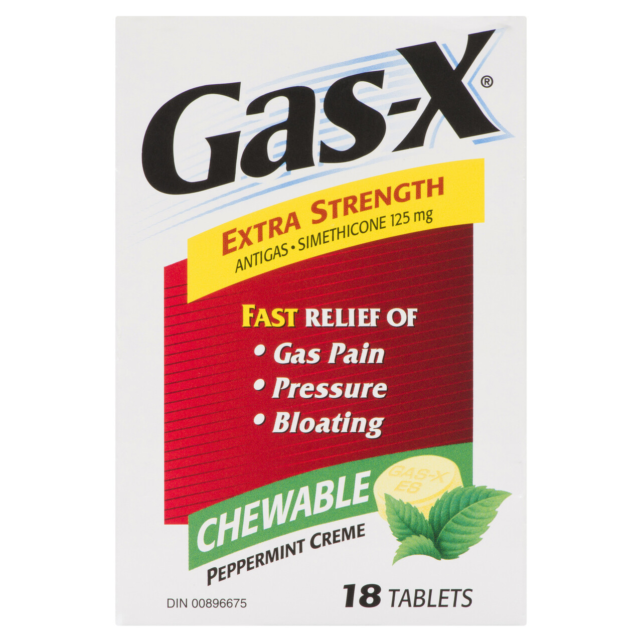 Gas-X Extra Strength Peppermint 18 Tablets - Voilà Online Groceries ...