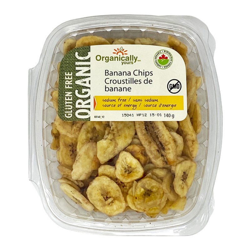 Organically Yours Chips Banana 140 g - Voilà Online Groceries & Offers