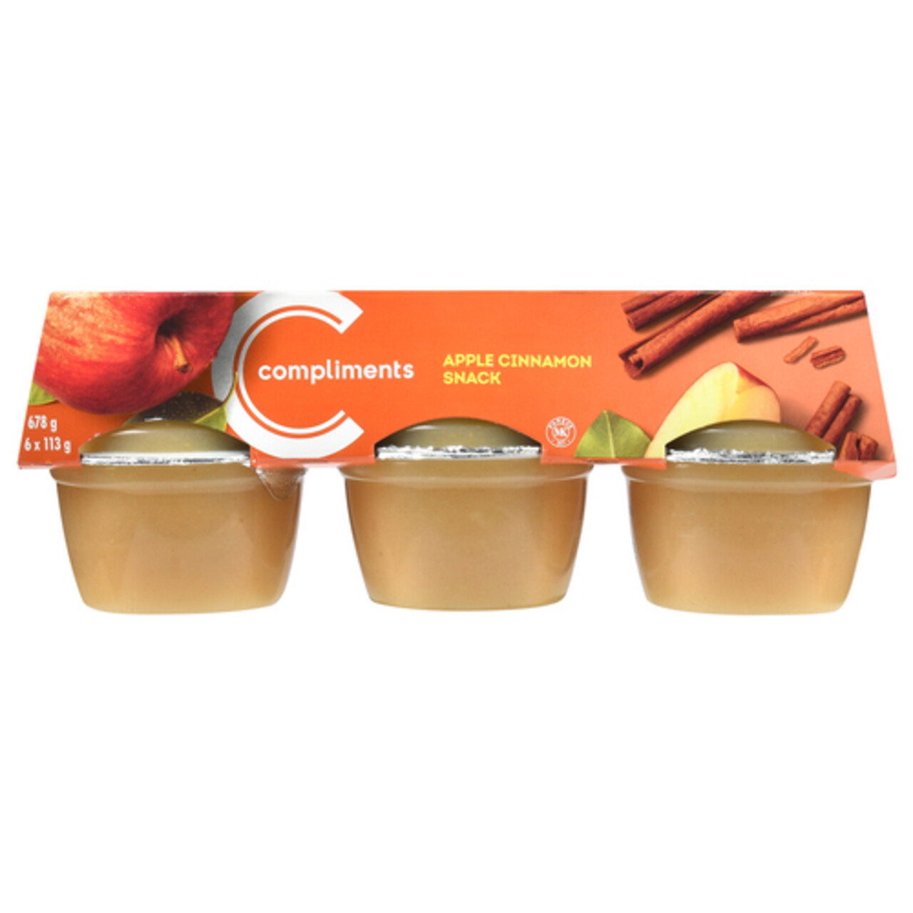 Compliments Snacks Cup Apple Cinnamon 6 x 113 g - Voilà Online ...