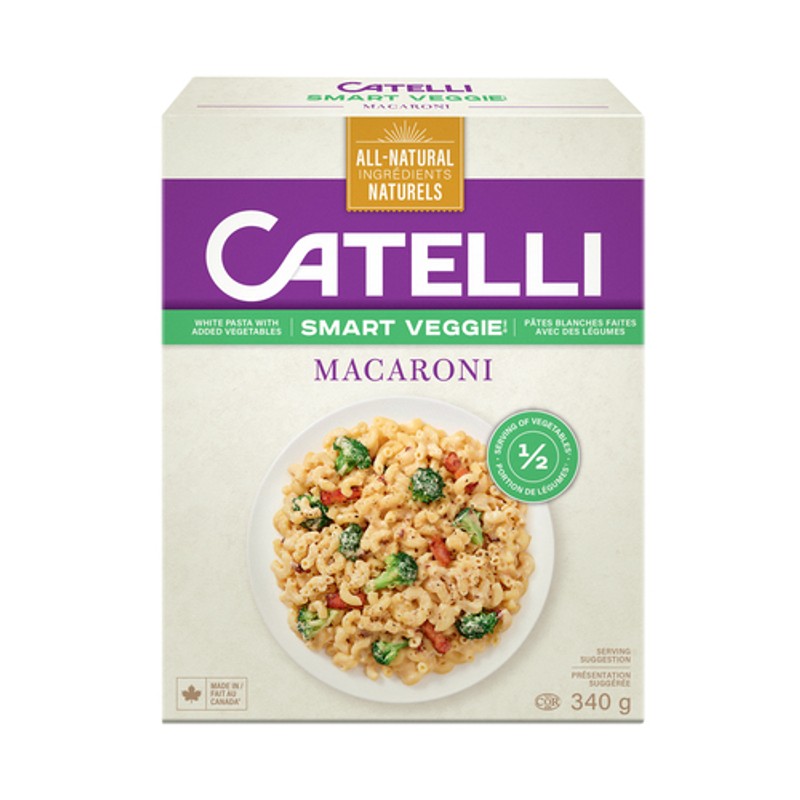 Catelli Smart Veggie Pasta Macaroni 340 g - Voilà Online Groceries & Offers