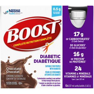 Boost Diabetic Drink Chocolate 6 x 237 ml - Voilà Online Groceries & Offers