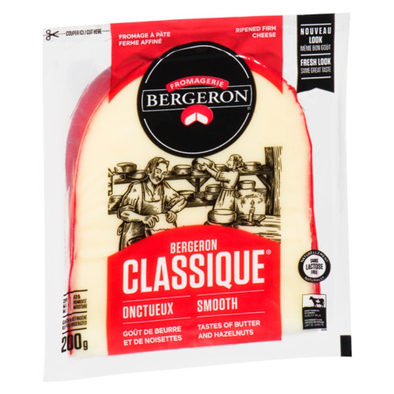 Bergeron Lactose Free Pieces Cheese Classique Smooth 200 g - Voilà ...