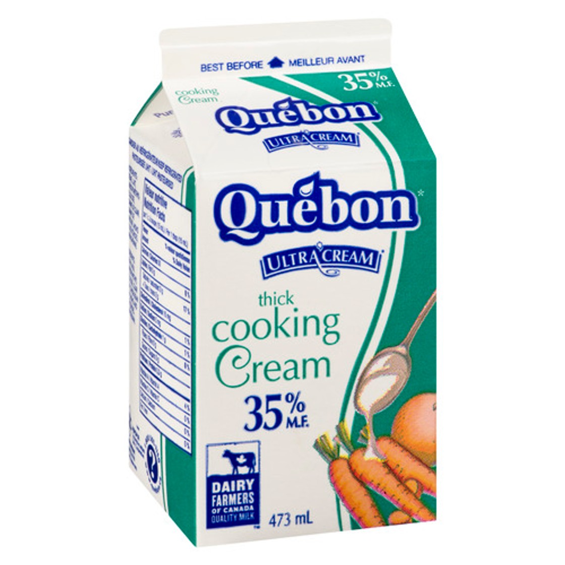Quebon 35% Cooking Cream Thick 473 ml - Voilà Online Groceries & Offers