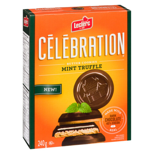 Leclerc Celebration Butter Cookies Mint Truffle 240 g - Voilà Online ...