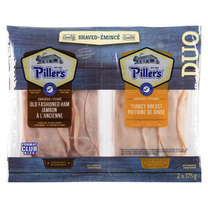Piller's Deli Meat Duo Ham And Smoked Turkey Shaved Club Size 350 g ...