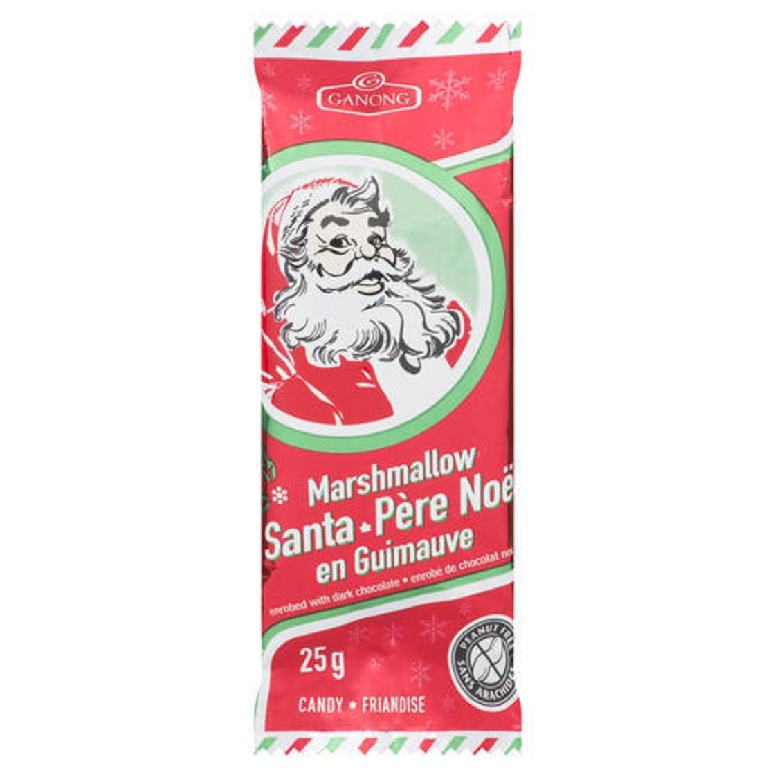 Ganong Dark Chocolate Santa Marshmallow 25 g - Voilà Online Groceries ...