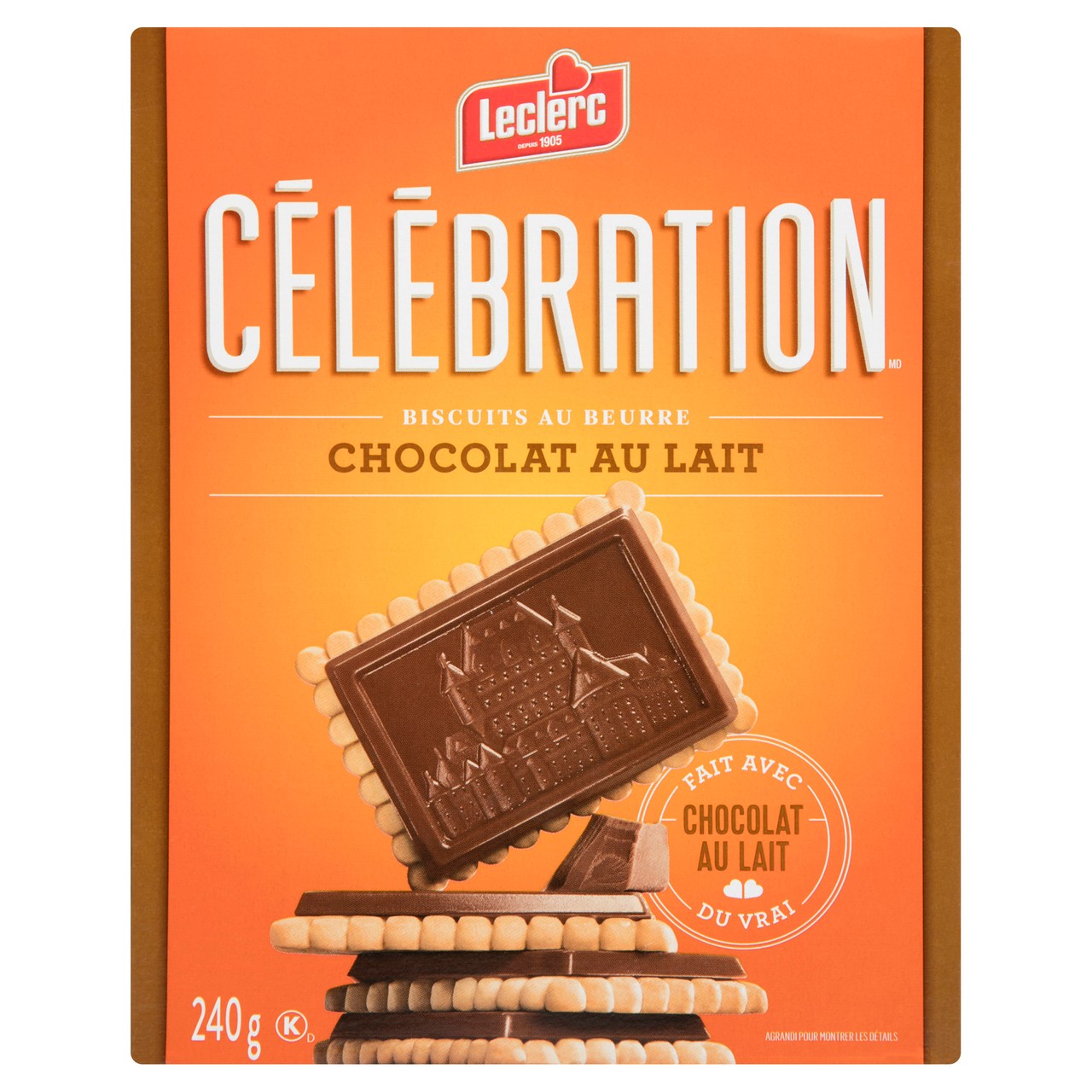 Leclerc Celebration Butter Cookies Milk Chocolate 240 g - Voilà Online ...