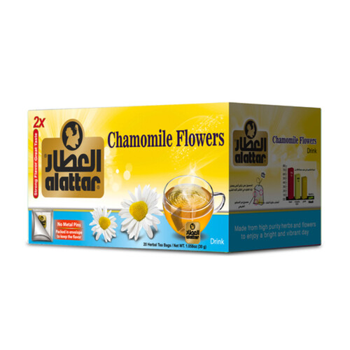 Alattar Herbals Tea Chamomile Flowers 20 Tea Bags - Voilà Online ...