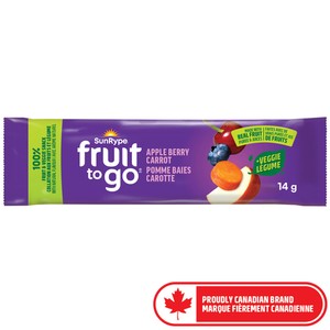 SunRype Fruit To Go 100% Fruit Snack Apple Berry Carrot 14 g - Voilà ...