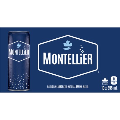 Montellier Carbonated Natural Spring Water 10 x 355 ml (cans) - Voilà ...