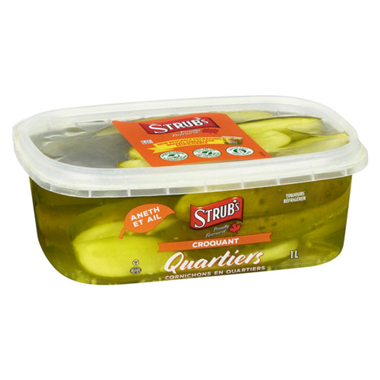 Strub's Dill Pickle Spears Crispy Garlic & Dill 1 L - Voilà Online ...