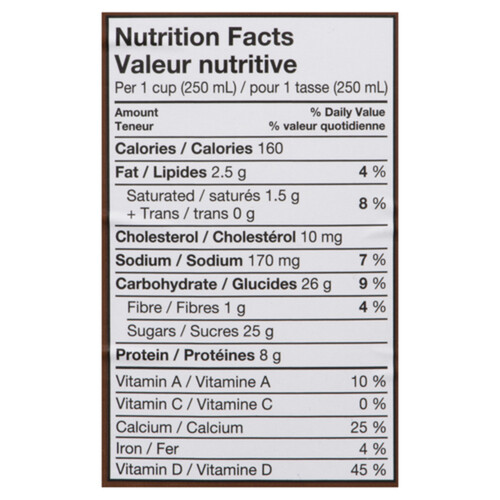 Baxter Chocolate Milk 1% 2 L - Voilà Online Groceries & Offers